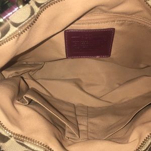 Coach | Bags | Maroon Tan Coach Bag | Poshmark